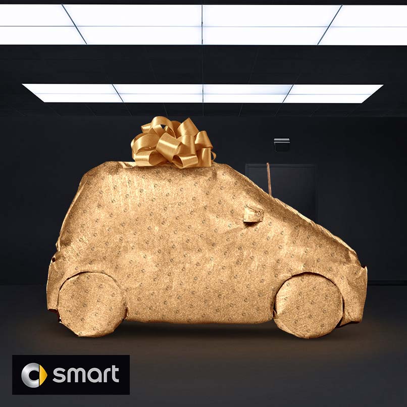 Seasonal social post designs for smart car — Designed by Anton Burmistrov