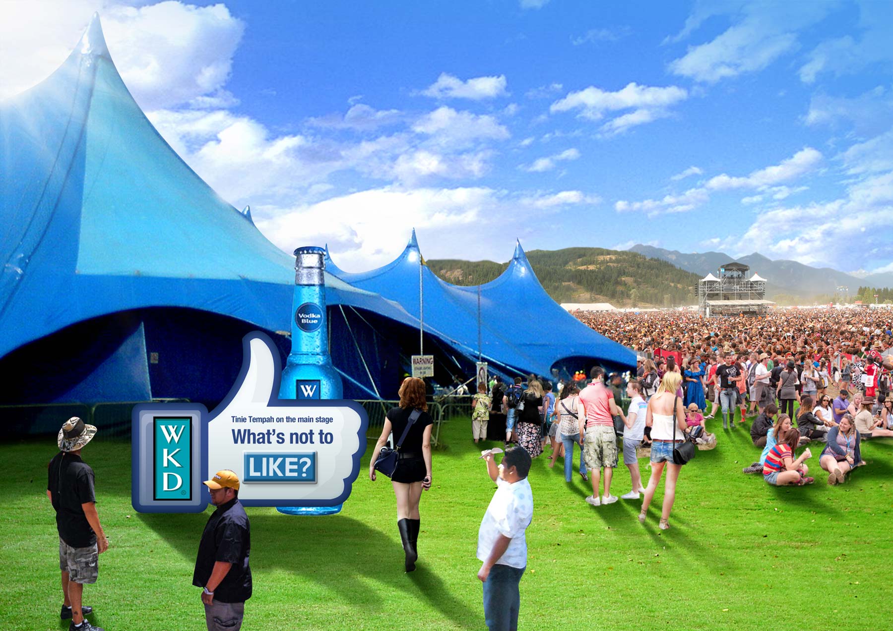 Improving visuals for the WKD Original Vodka venue — Designed by Anton ...