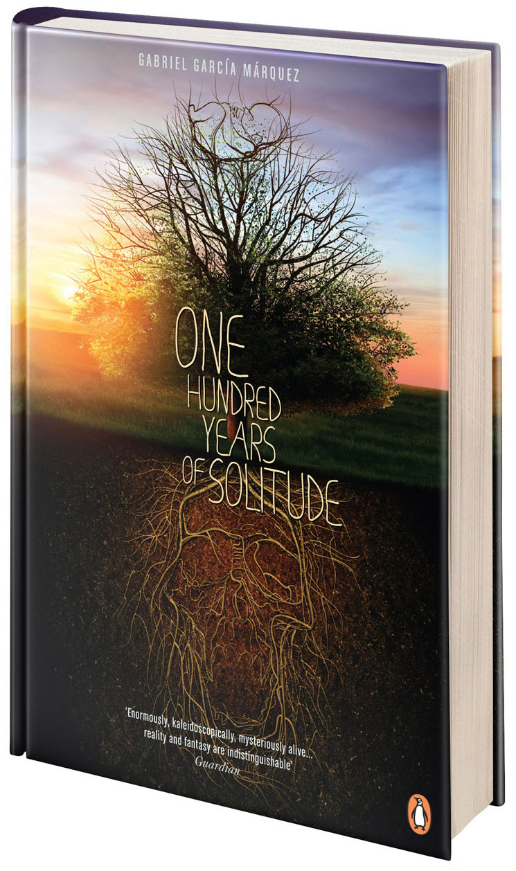 “One Hundred Years Of Solitude” book cover for Penguin Books ...