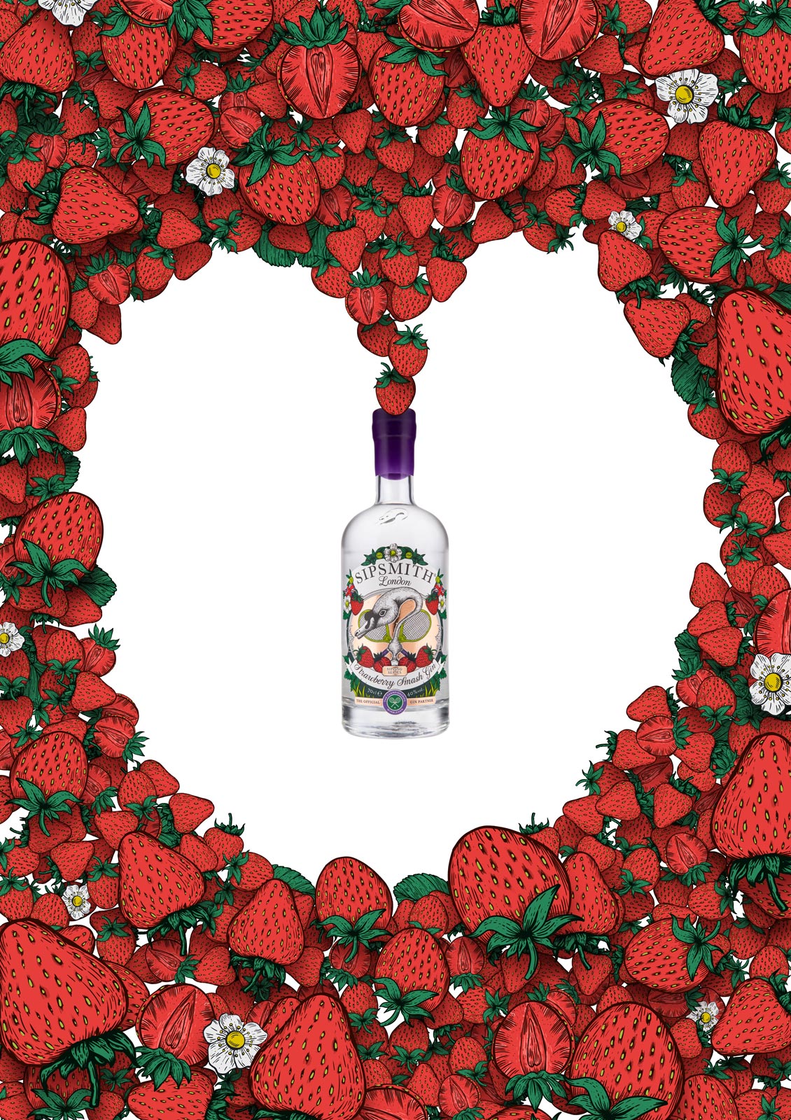 Illustrative displays for Sipsmith × Wimbledon Partnership — Designed ...