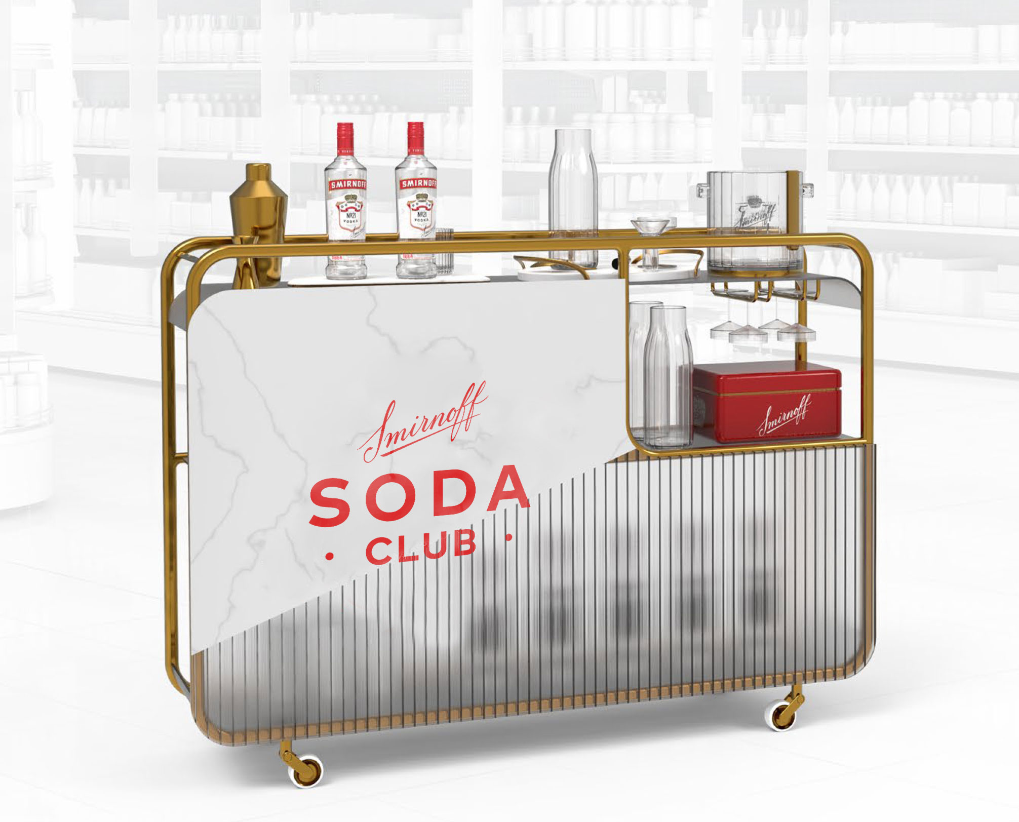 Visual assets for Smirnoff’s Soda Club — Designed by Anton Burmistrov